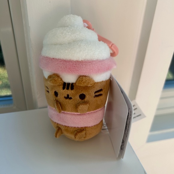 Pusheen | Toys | Nwt Pusheen Small Iced Coffee Plush Keychain Clip On ...